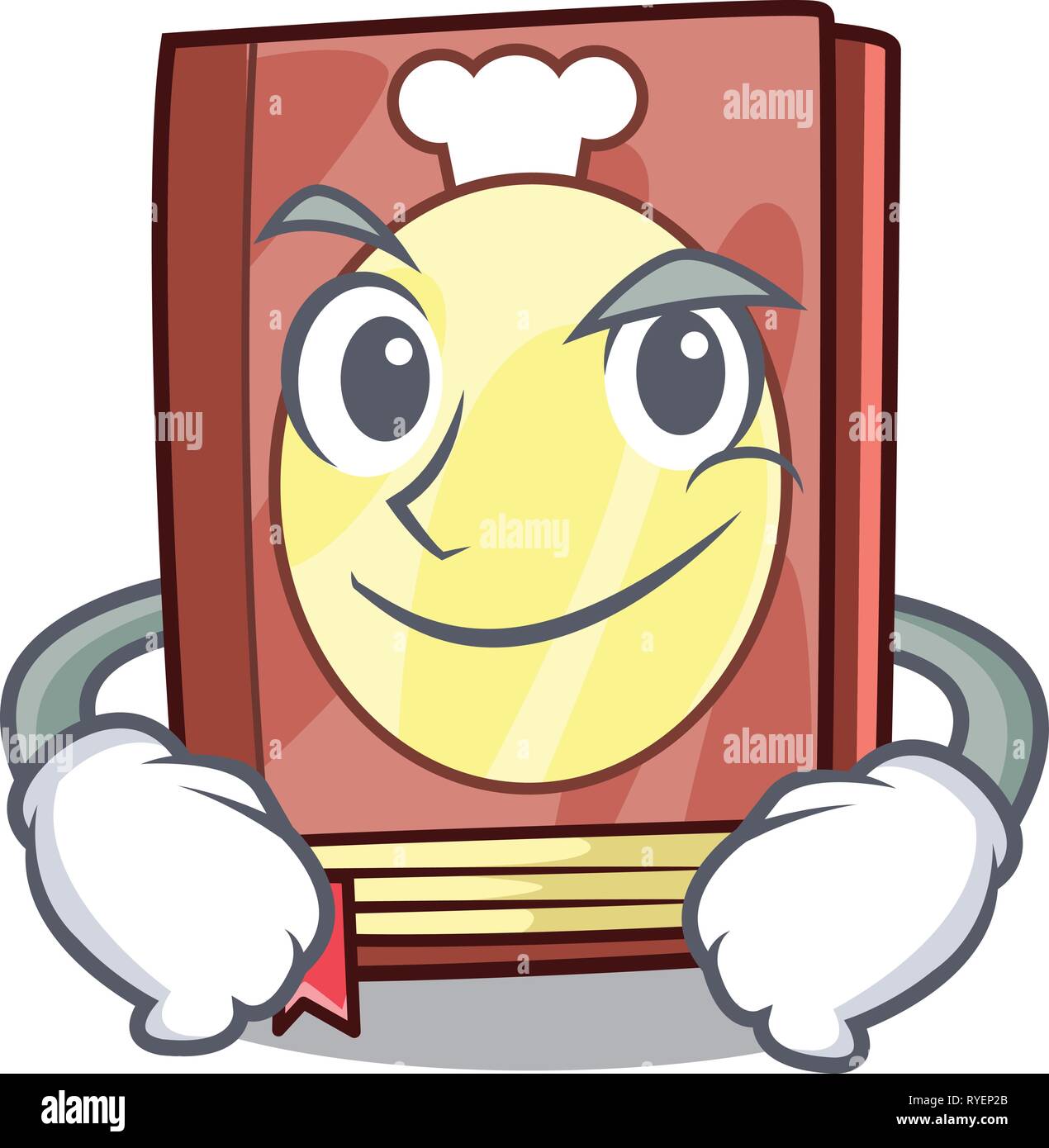 Smirking recipe book isolated in the cartoon Stock Vector Image & Art ...
