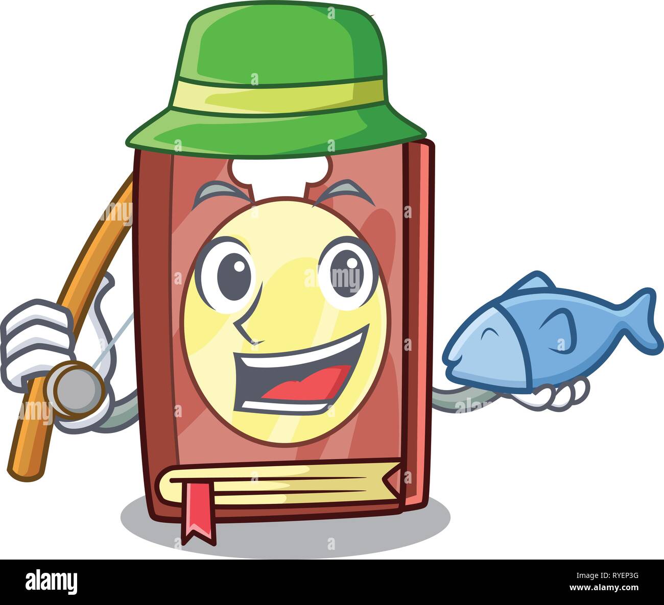 Fishing recipe book in the cartoon shape Stock Vector Image & Art - Alamy