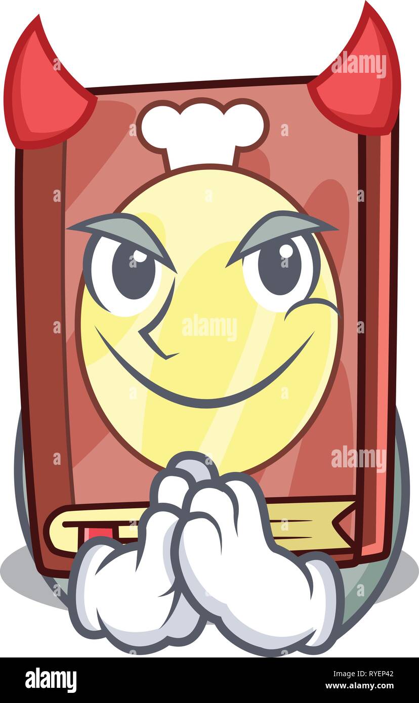 Devil recipe book in the cartoon shape Stock Vector Image & Art - Alamy