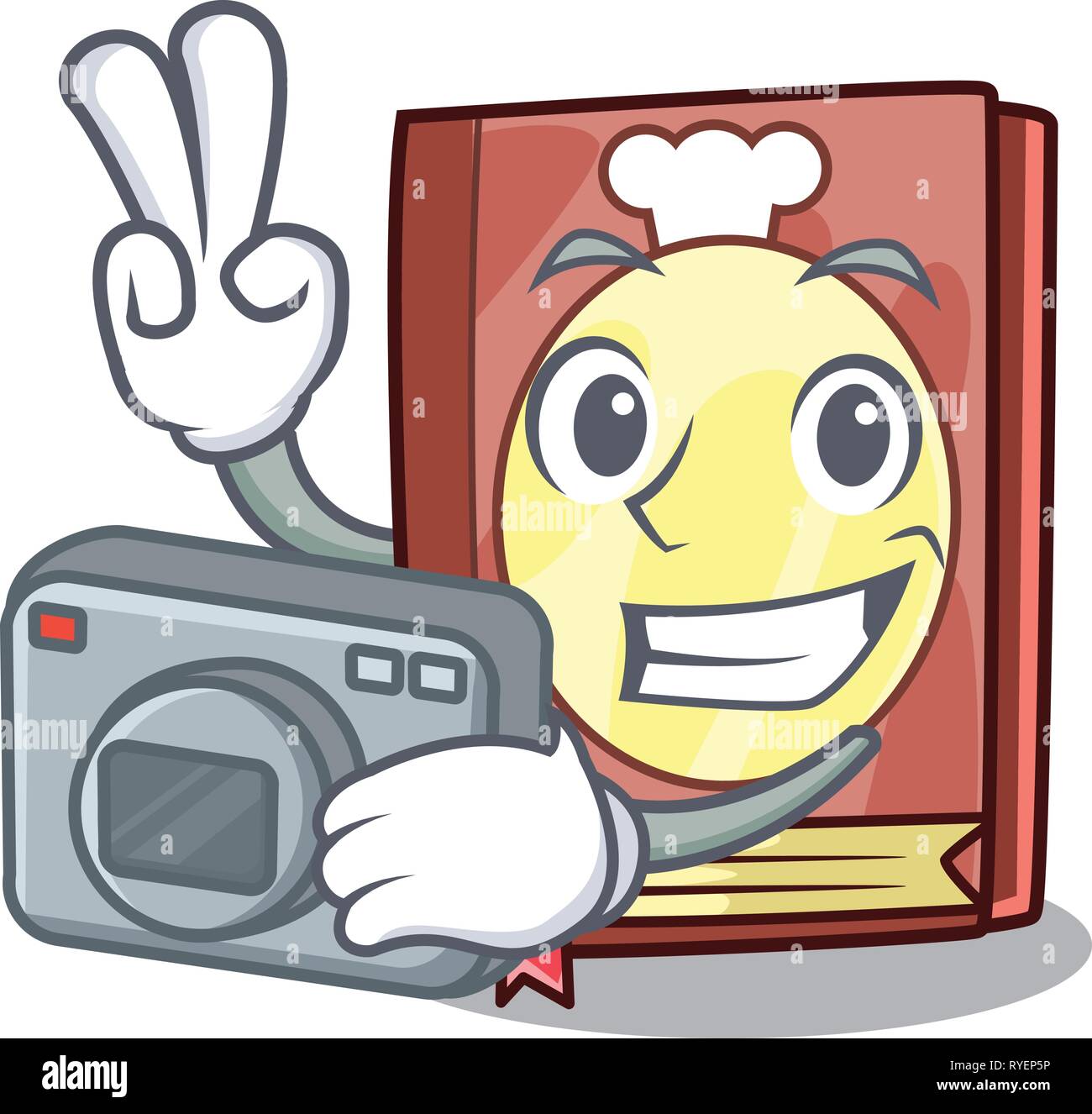 Photographer recipe book in the cartoon shape Stock Vector Image & Art ...