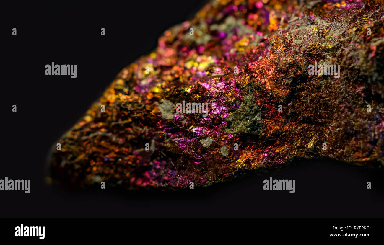 colorful copper gemstone shining background closeup Stock Photo - Alamy