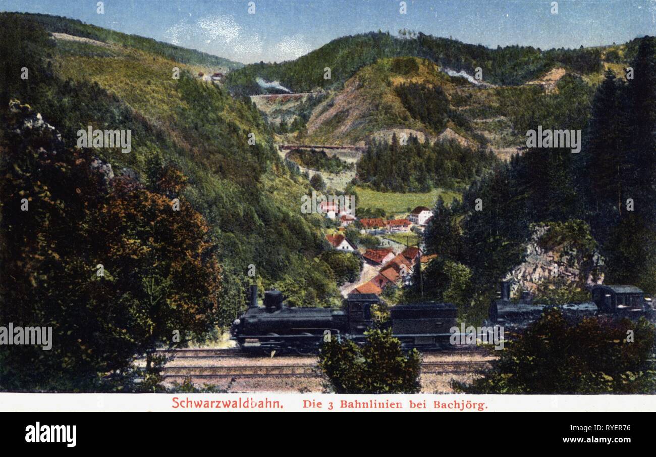 transport / transportation, railway, trains, Baden Black Forest Railway ...
