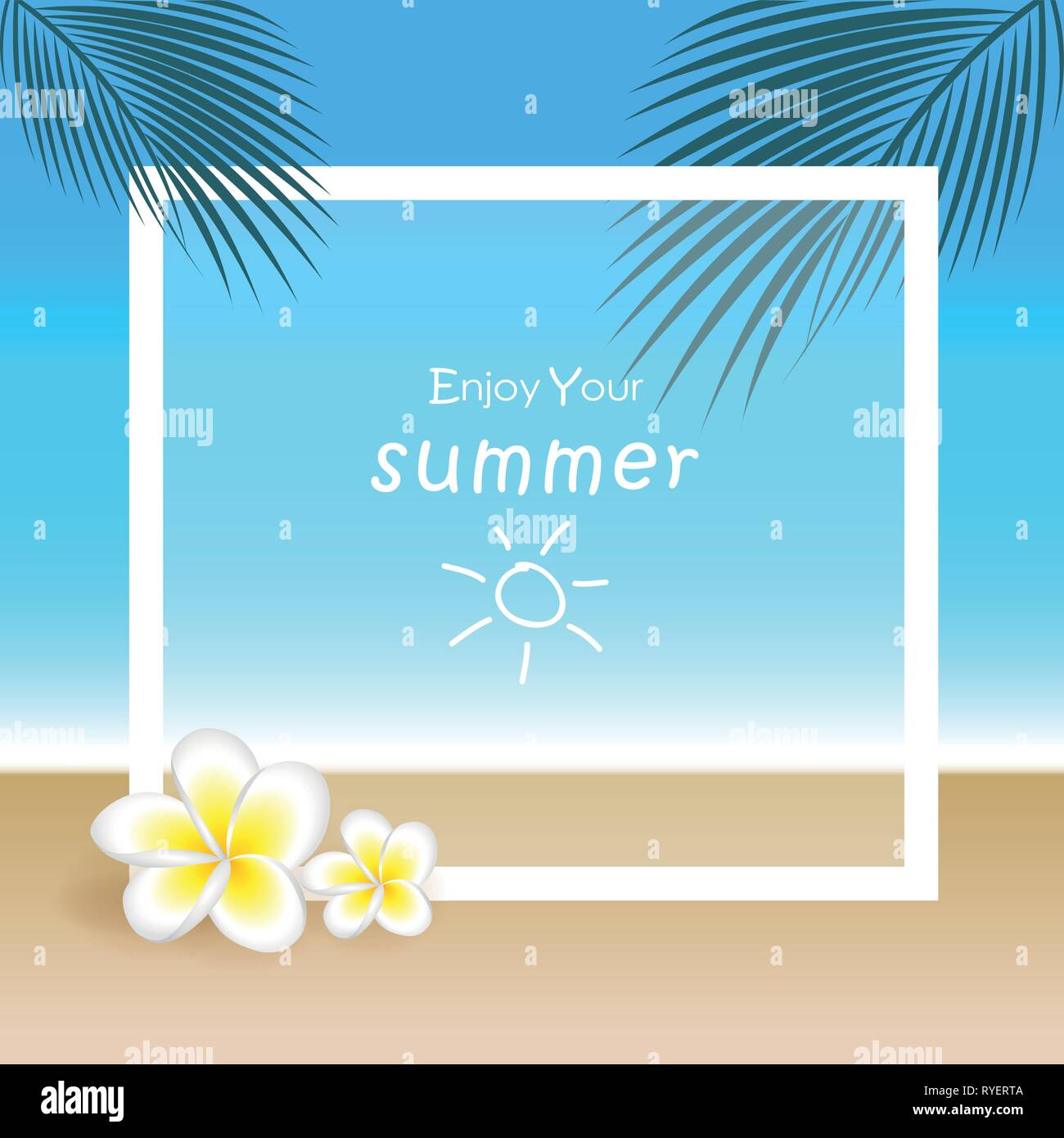 Palm flowers Stock Vector Images - Alamy