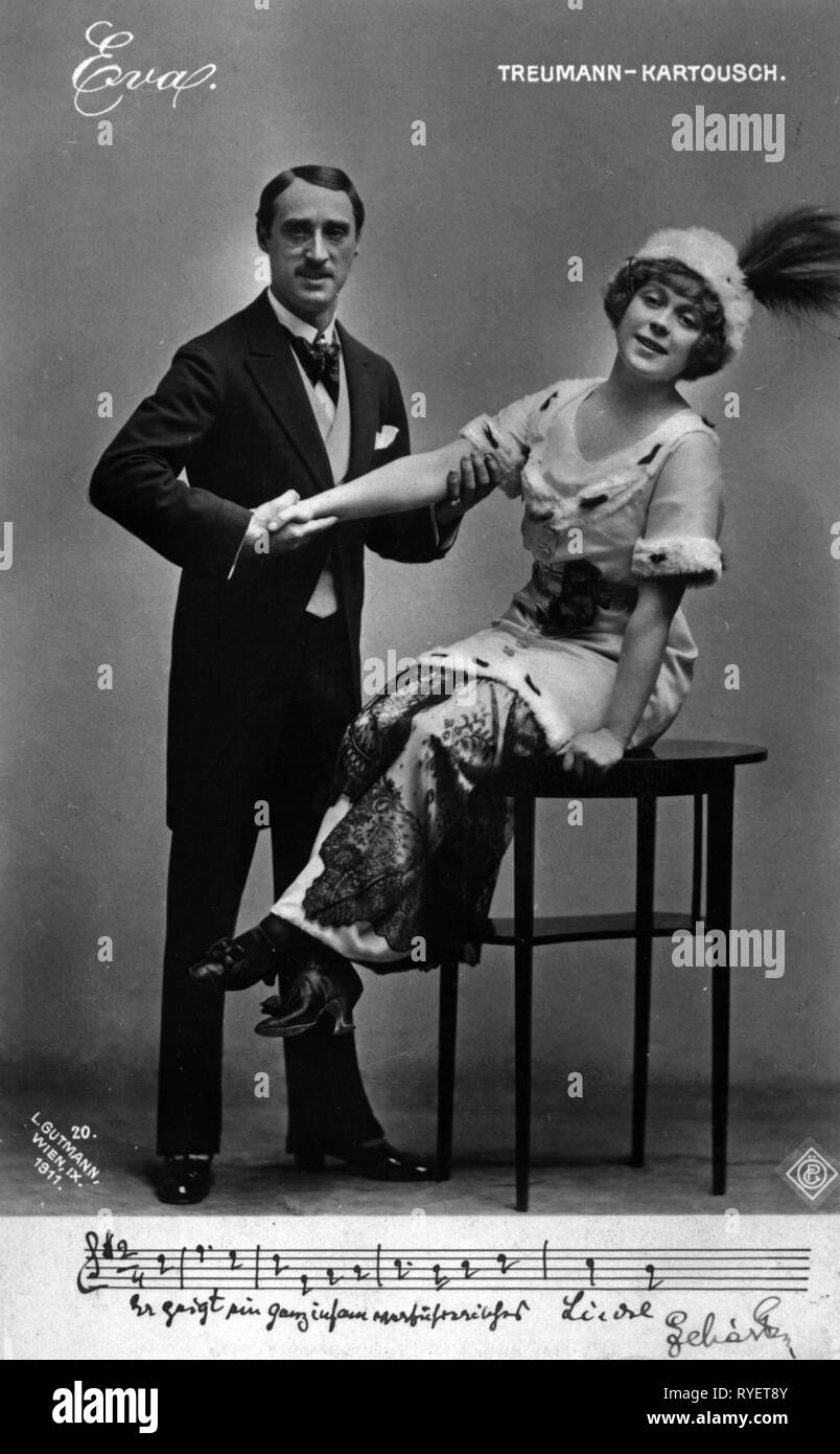 theatre / theater, turn of the century, Louis Treumann, Louise ...