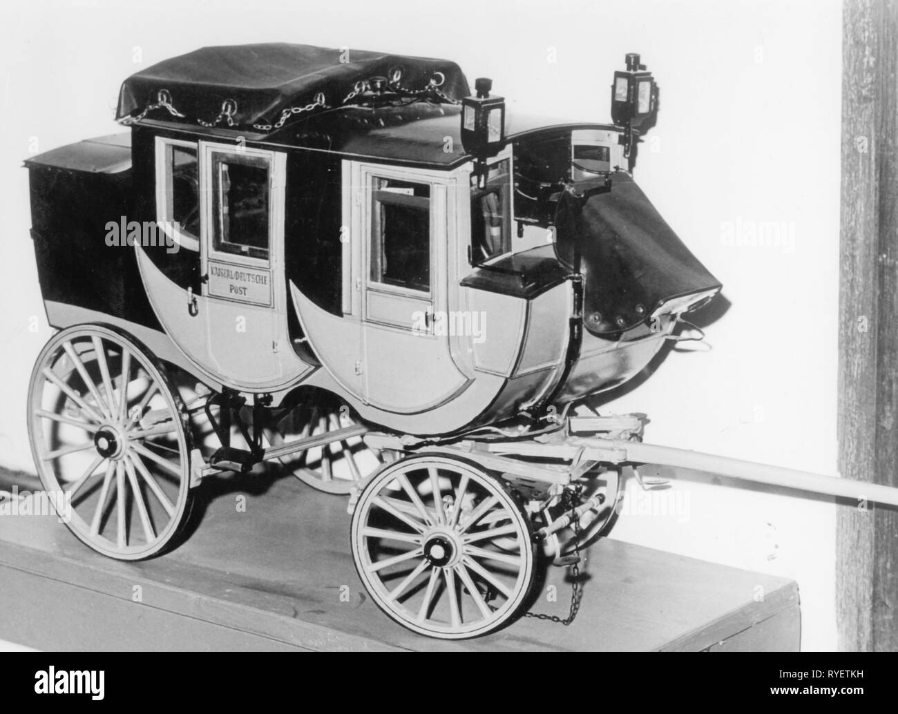 mail, mail coach, coach of the Imperial German mail, later 19th century ...