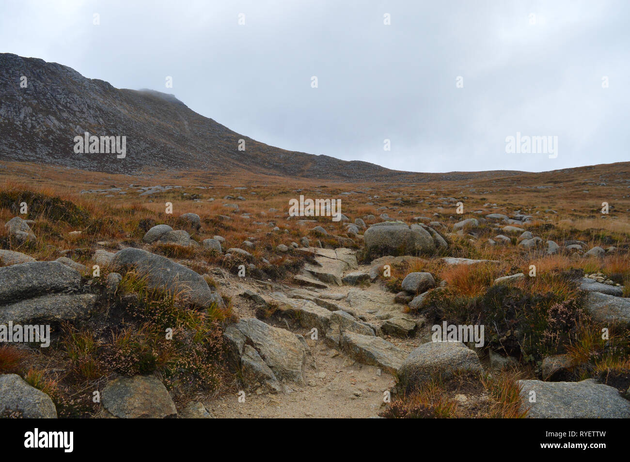 Path on walk up to summit of Goatfell, Isle of Arran Stock Photo - Alamy