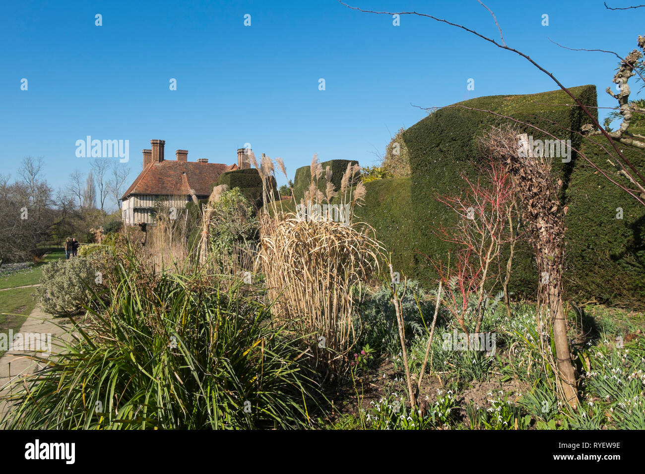 The Long Border at Great Dixter in Northiam, East Sussex, England, UK ...