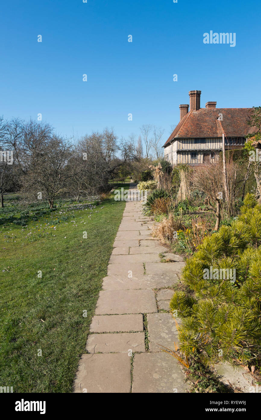 The Long Border at Great Dixter in Northiam, East Sussex, England, UK ...