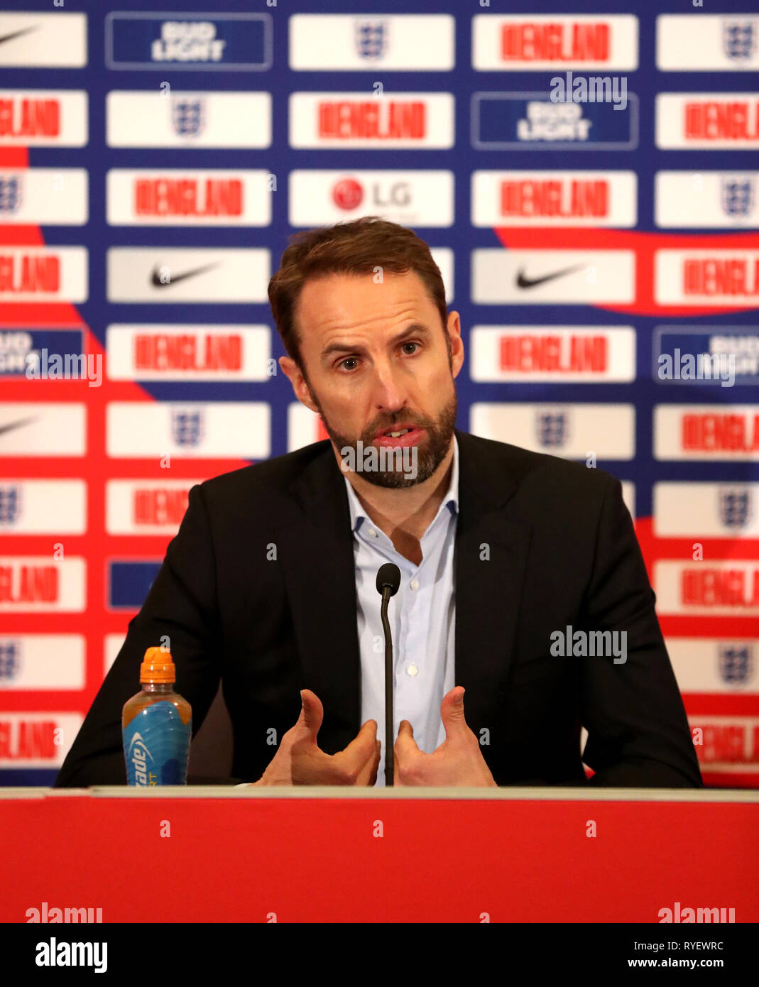 Gareth Southgate During The England Squad Announcement At St Georges