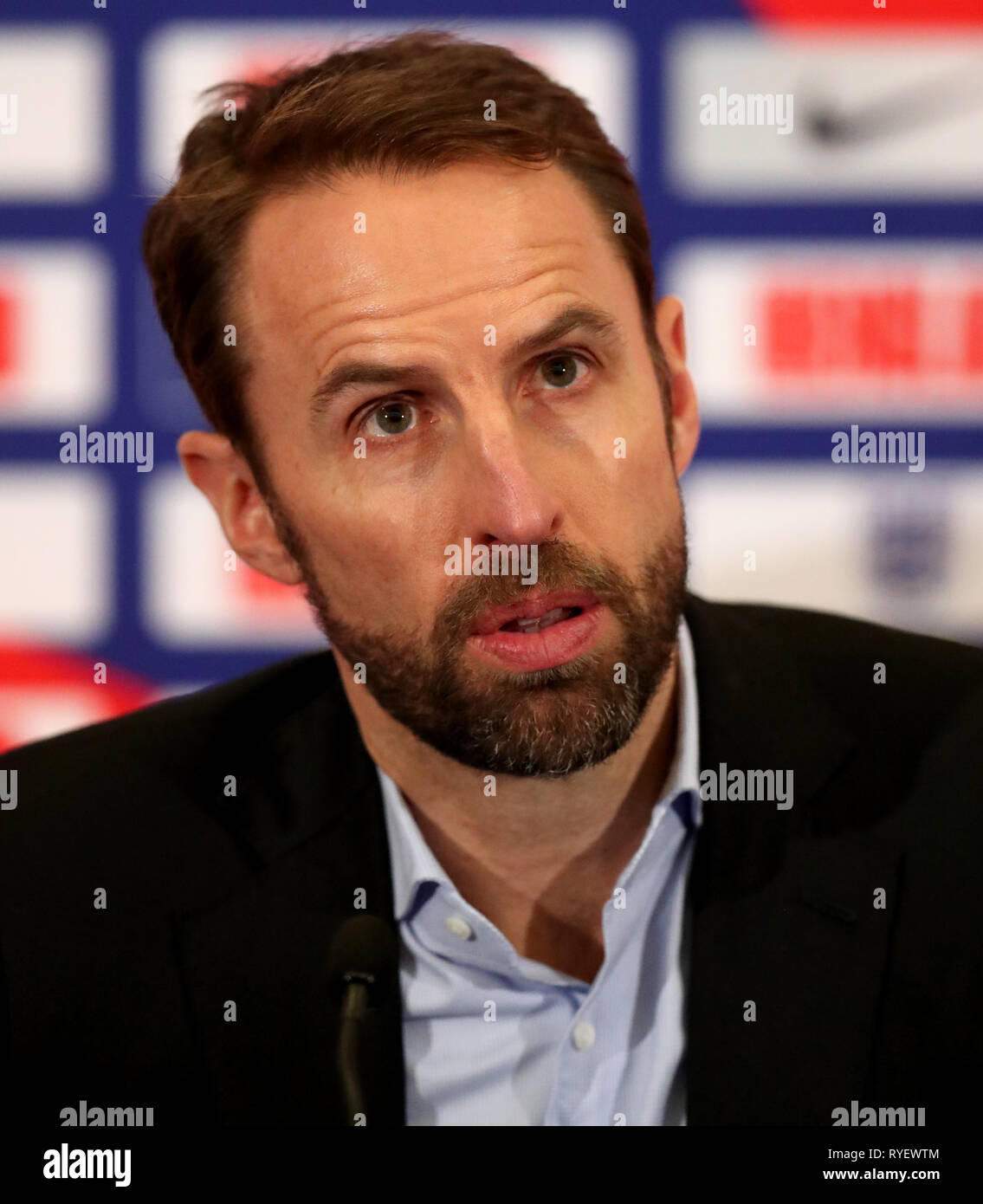 Gareth Southgate during the England Squad Announcement at St George's ...