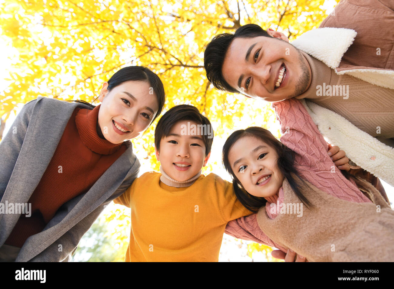 A happy family Stock Photo - Alamy