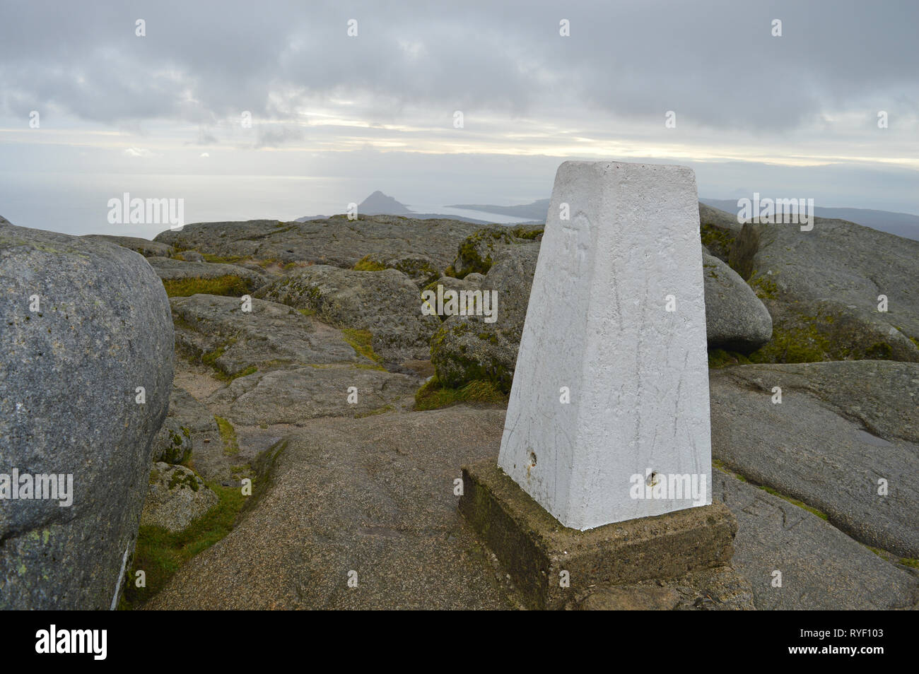 Views from summit of Goatfell, Isle of Arran Stock Photo - Alamy