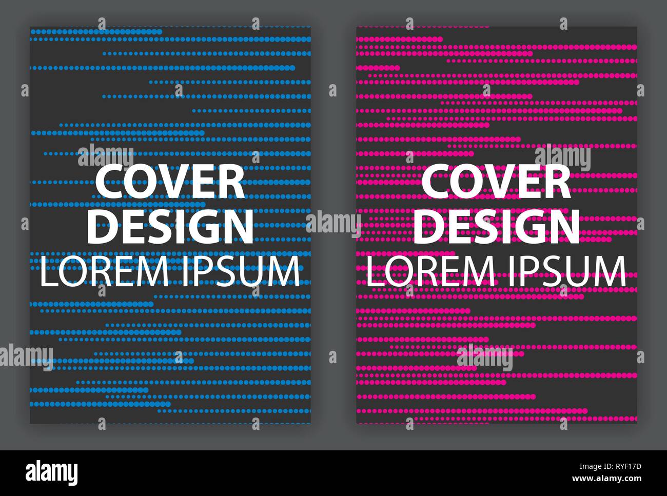 Cover design poster halftone. Dotted, Pop Art background set. Brochure ...