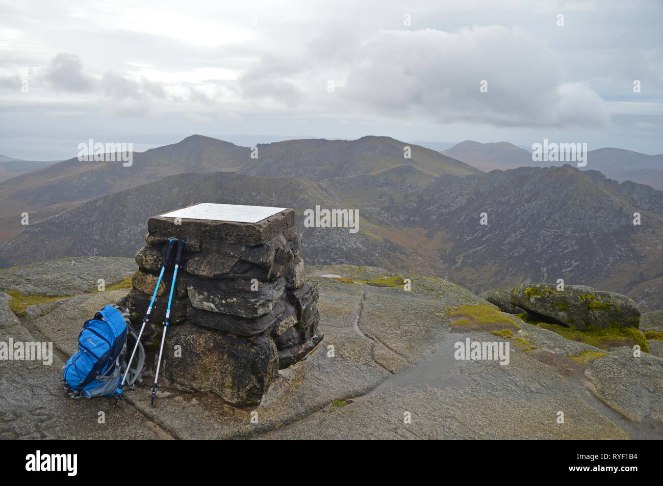 Views from summit of Goatfell, Isle of Arran Stock Photo - Alamy