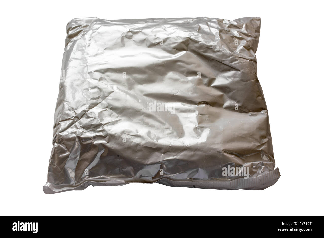 White postal package. Plastic parcel object background for online ...
