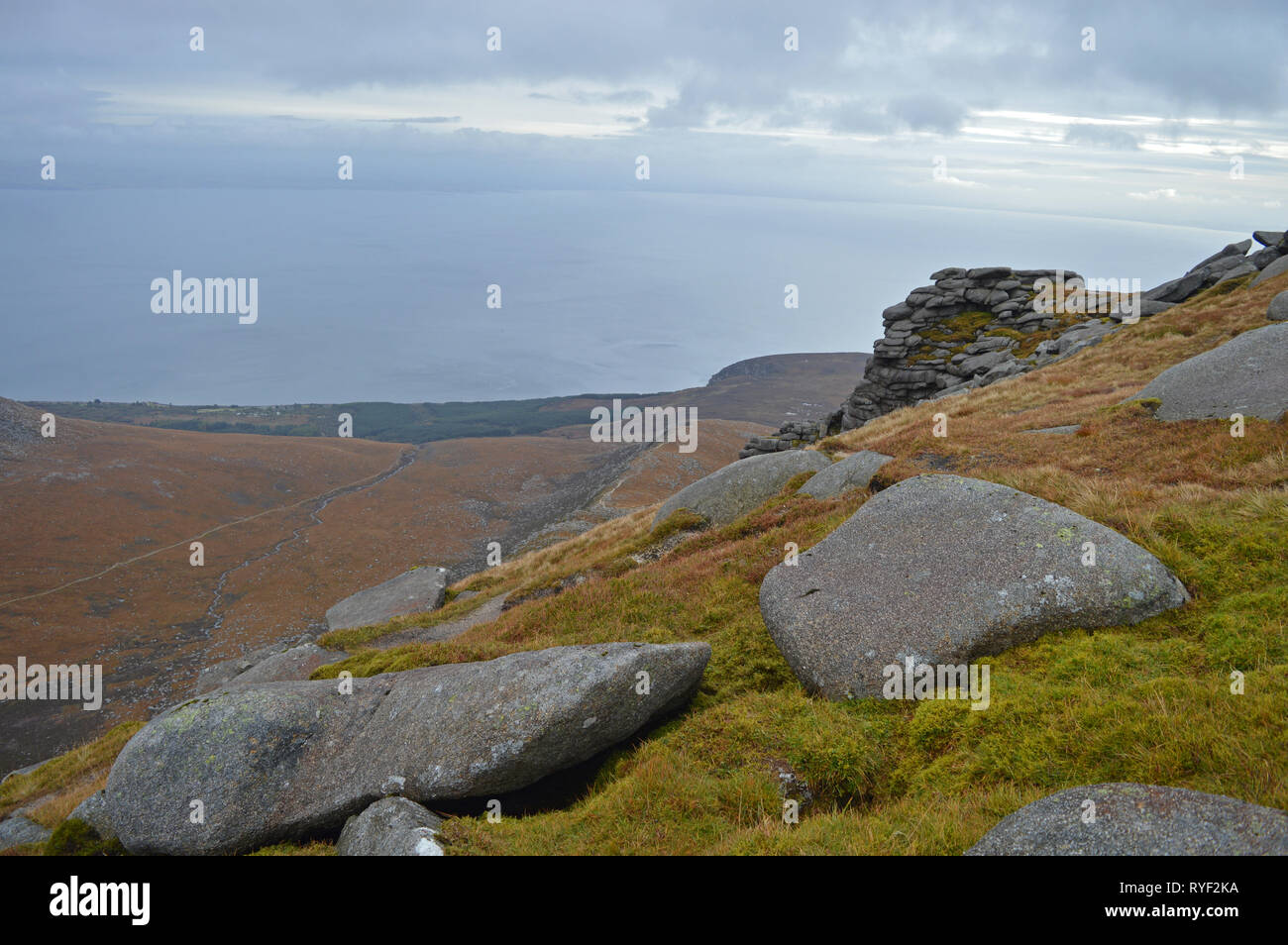 Corrie burn from Goatfell summit Isle of Arran Stock Photo - Alamy