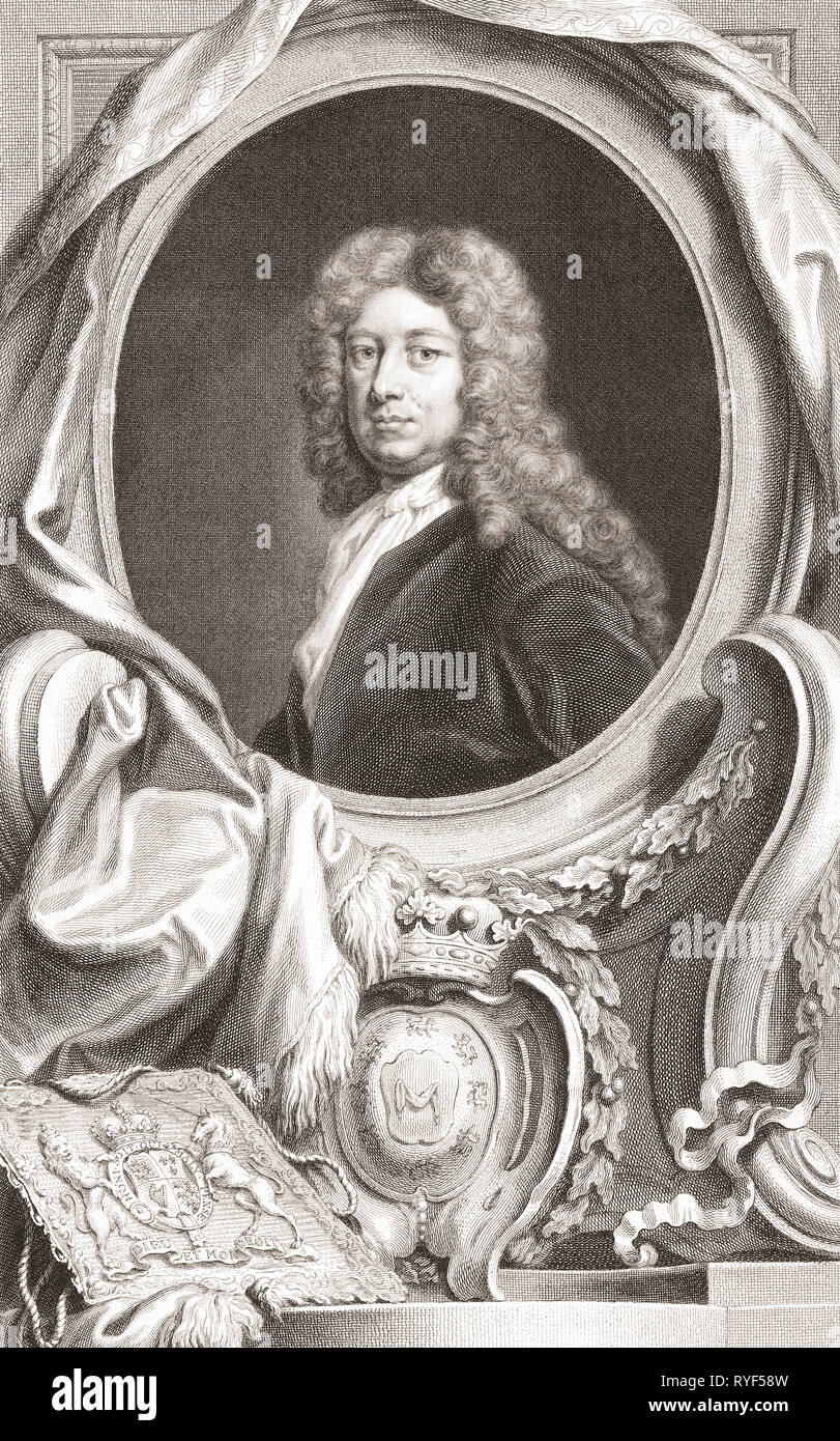 Thomas Wharton, 1st Marquess of Wharton, 1648-1715. English nobleman ...