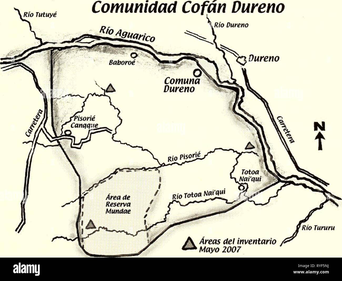 Ecuador Territorio Cofan Dureno Stock Photo - Alamy