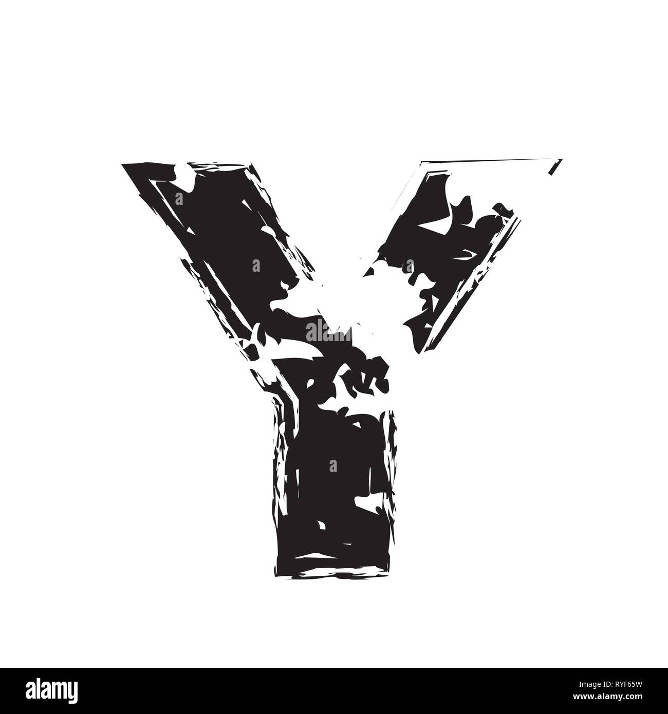 Y fonts vector vectors hi-res stock photography and images - Alamy