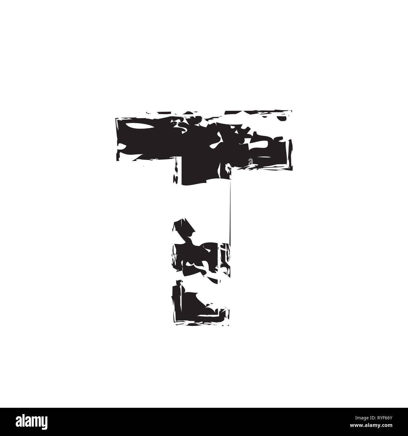 T letters vector vectors hi-res stock photography and images - Alamy