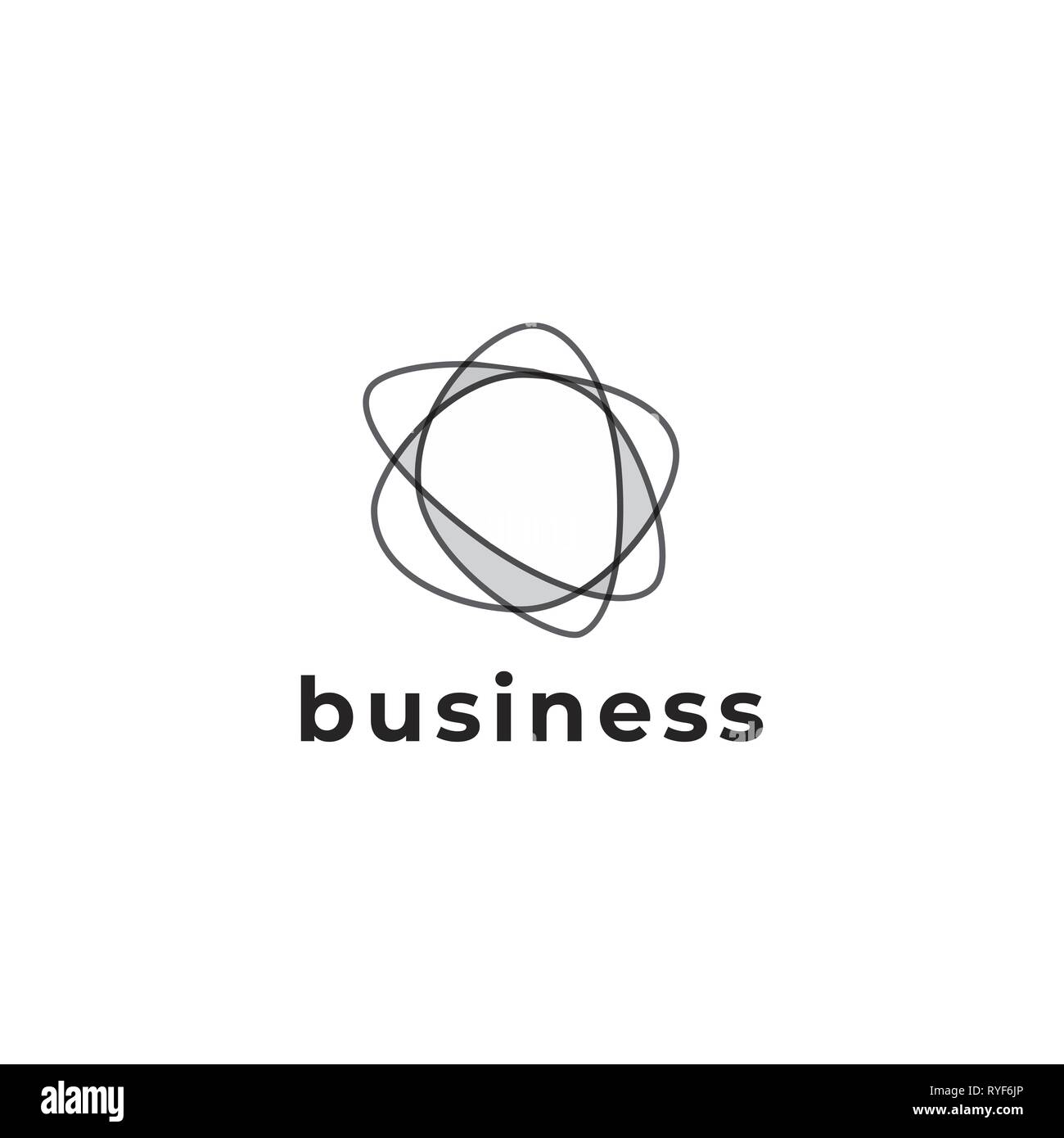 Nest vector logo . Business logo. Circles emblem Stock Vector Image ...