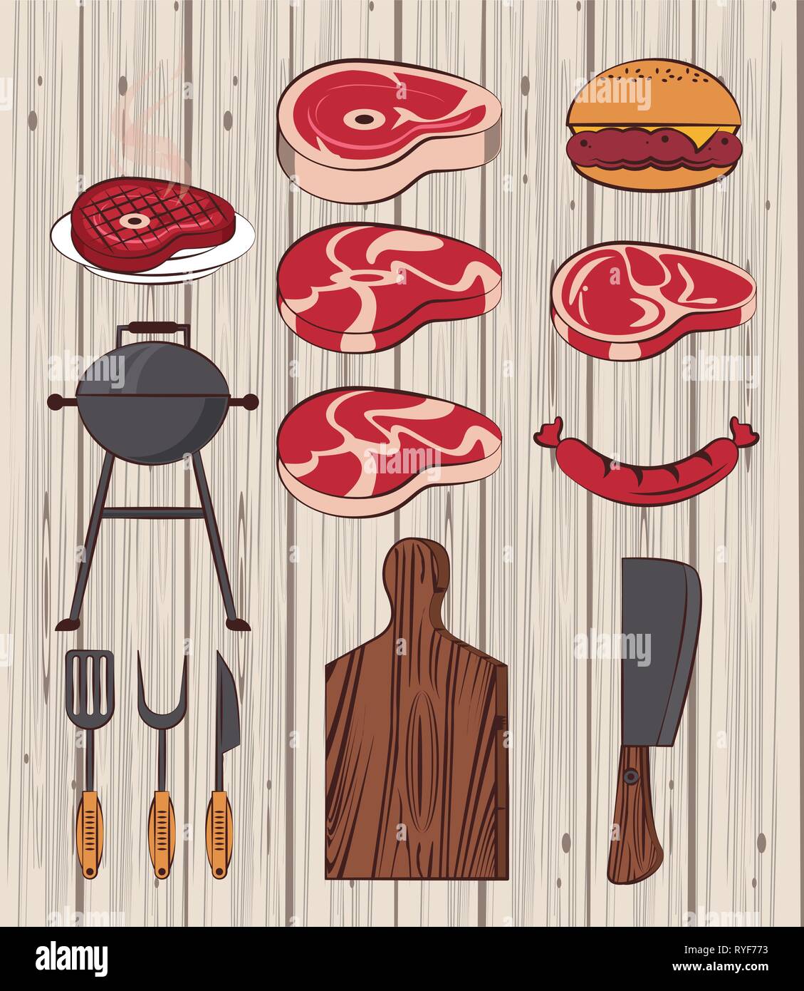 Sausage label ingredients Stock Vector Images - Alamy