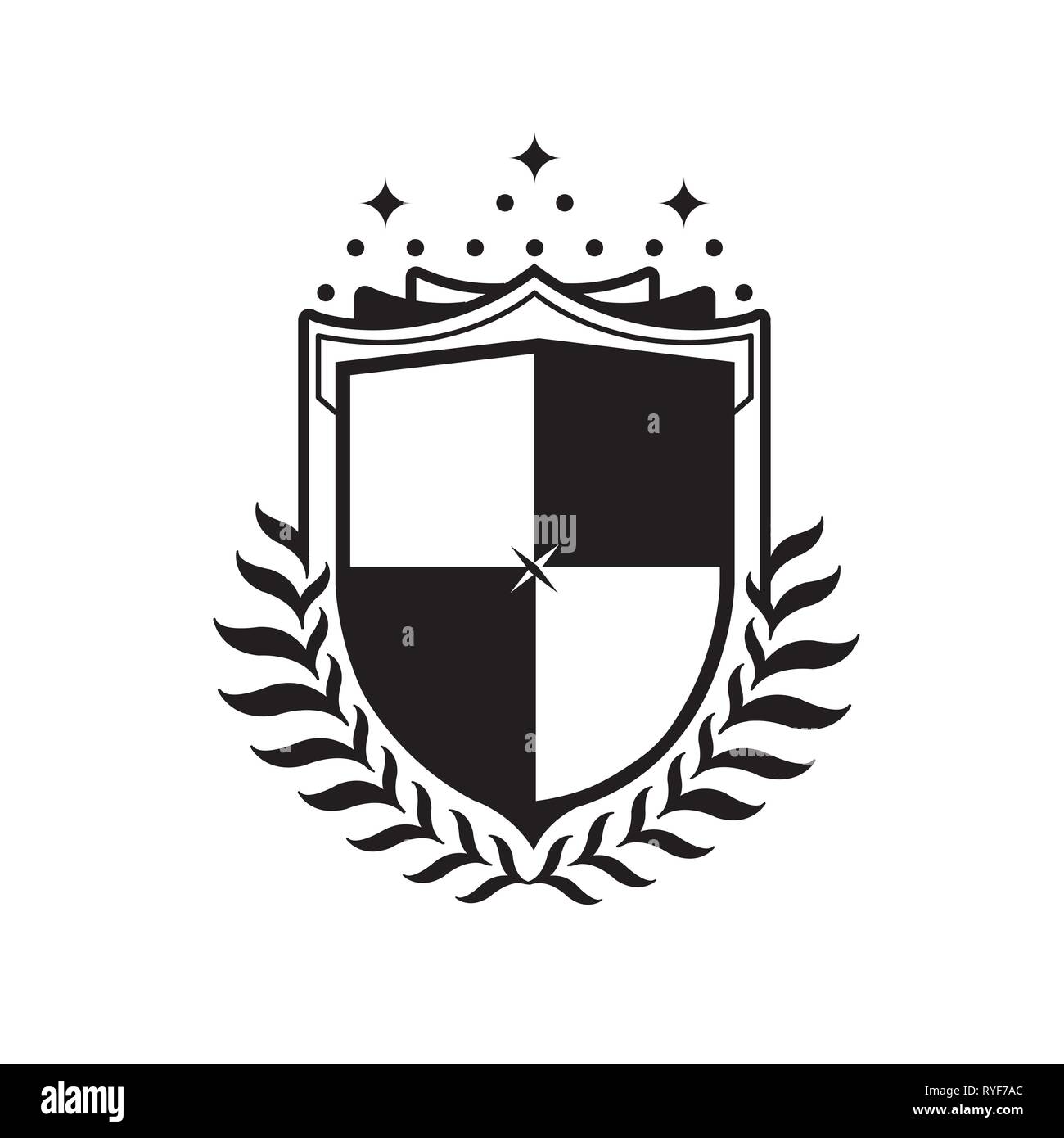 Blazon vector. Luxury frame. Blazon vector emblem. VIP design element ...