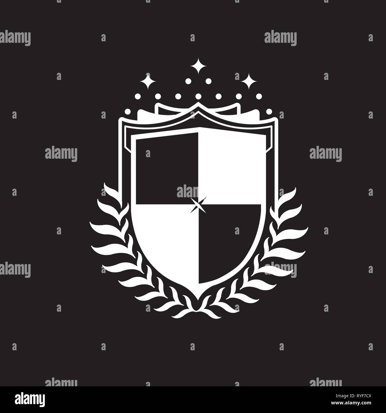 Blazon vector. Luxury frame. Blazon vector emblem. VIP design element ...