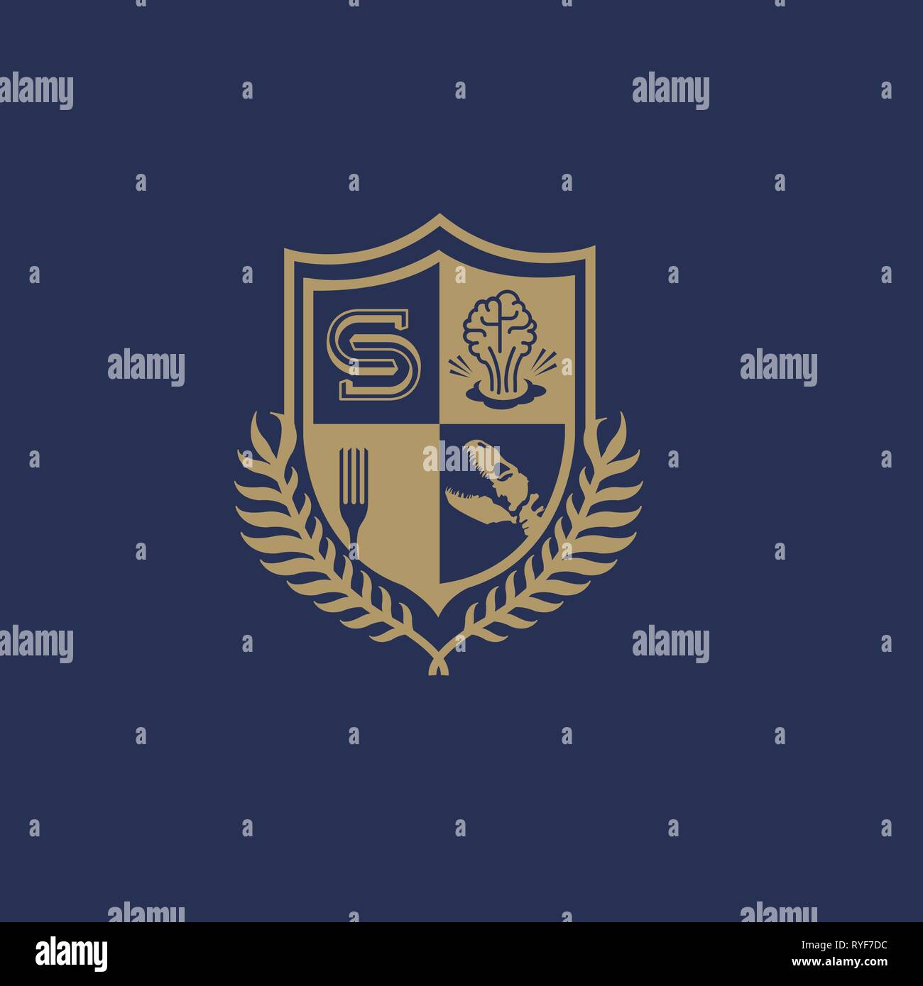 Blazon vector design template Stock Vector Image & Art - Alamy