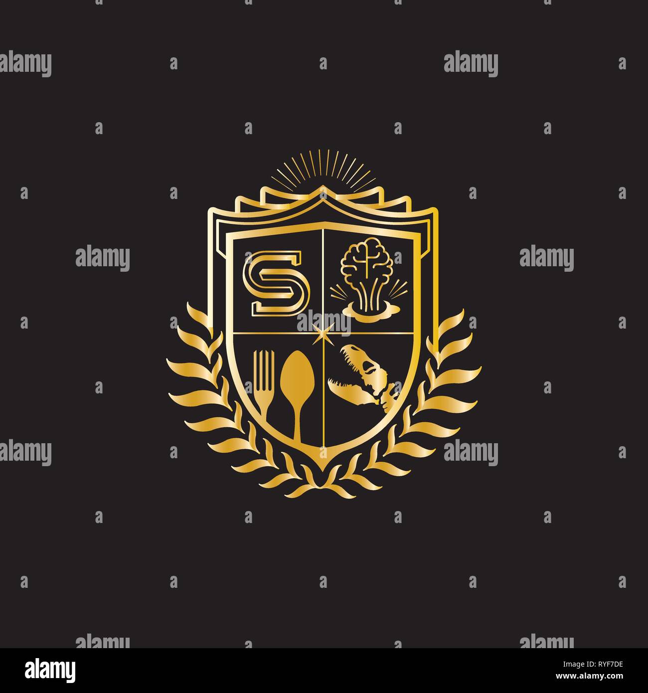 Blazon vector design template Stock Vector Image & Art - Alamy