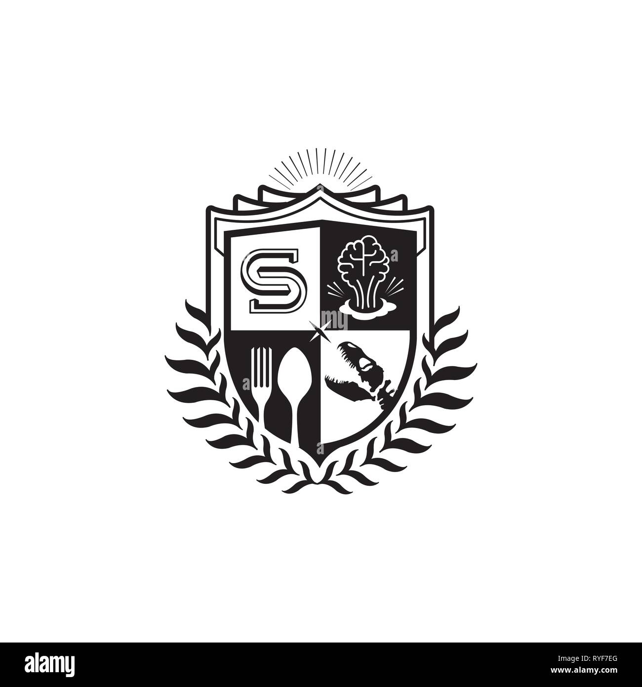 Blazon vector design template Stock Vector Image & Art - Alamy