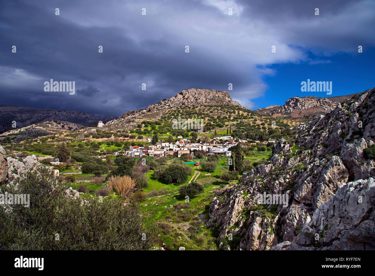 Ano Pervolakia, a beautiful mountainous village in Sitia Municipality ...