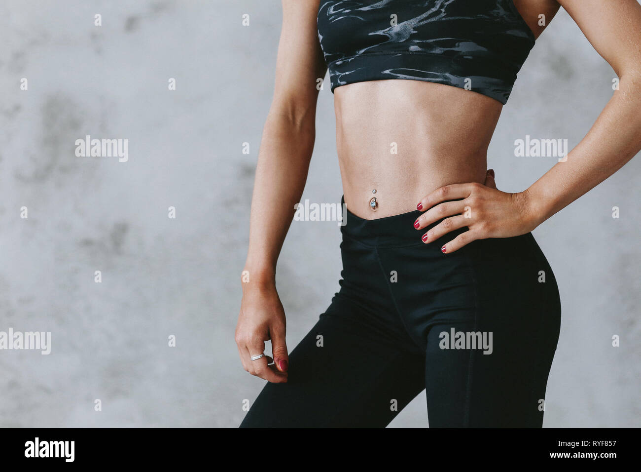Athlete with fit body Stock Photo - Alamy