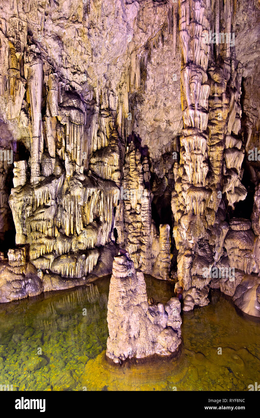 Inside Diktaio Andro ("Diktaen cave" or "Psychro Cave"), the ...