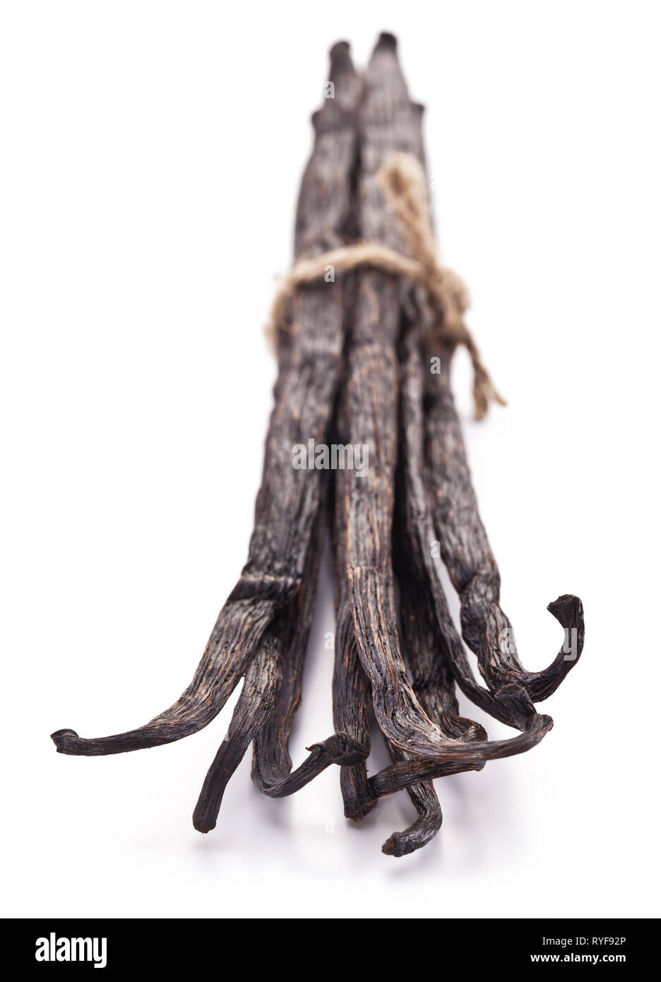 Dried vanilla fruits isolated on white background Stock Photo - Alamy