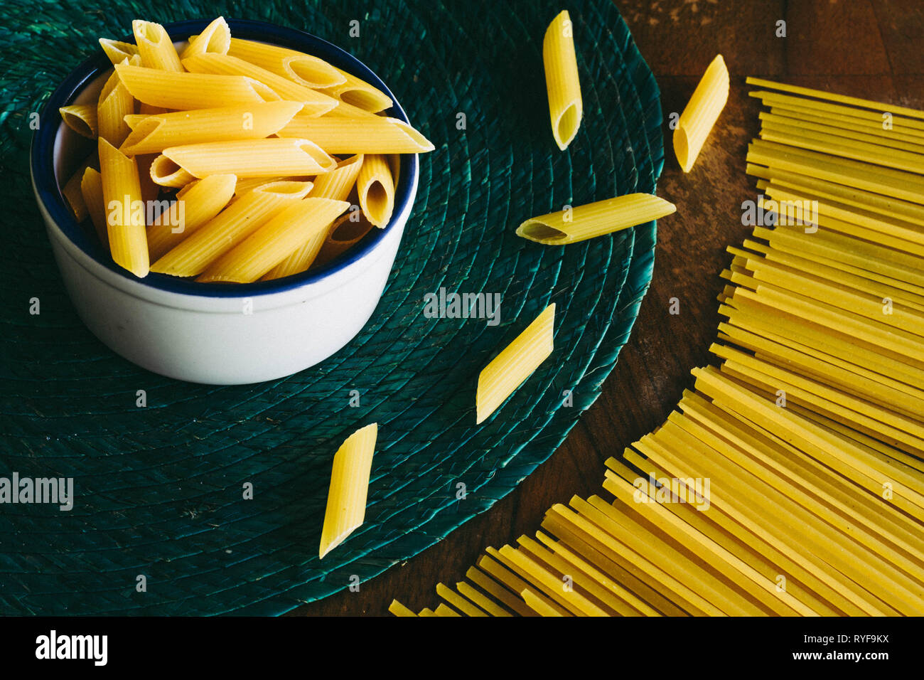 long and short pasta Stock Photo - Alamy