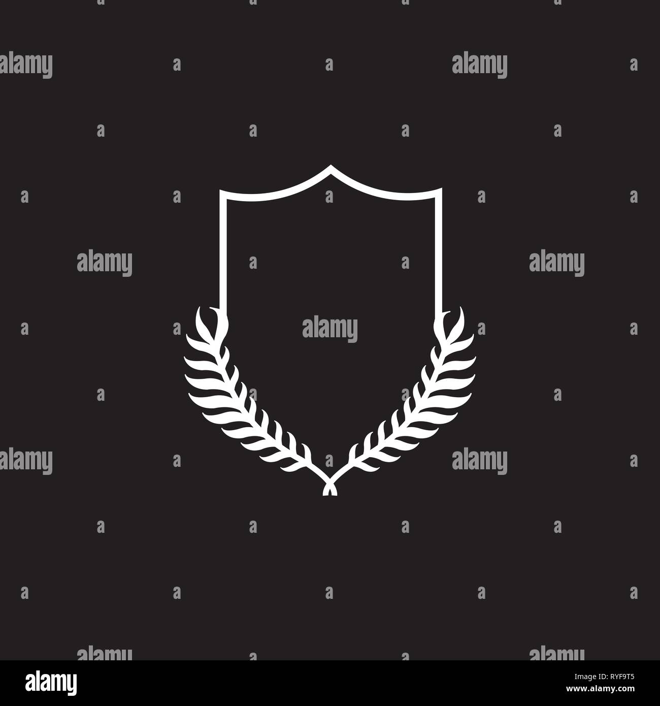 Blazon vector. Luxury frame. Blazon vector emblem. VIP design element ...