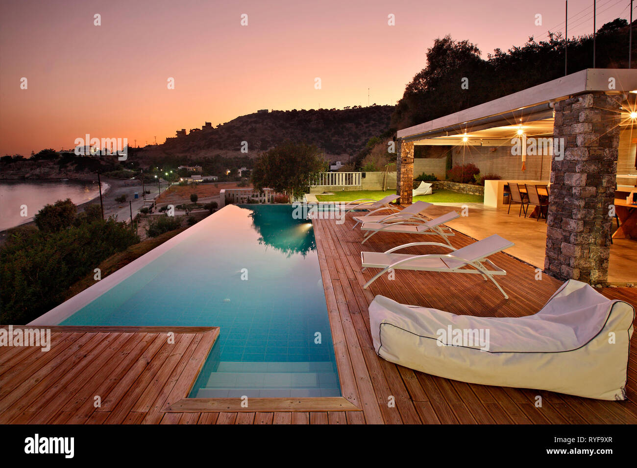 Beautiful villa ("Thalassa Boutique Villa") at Kakia Skala beach, Ferma ...