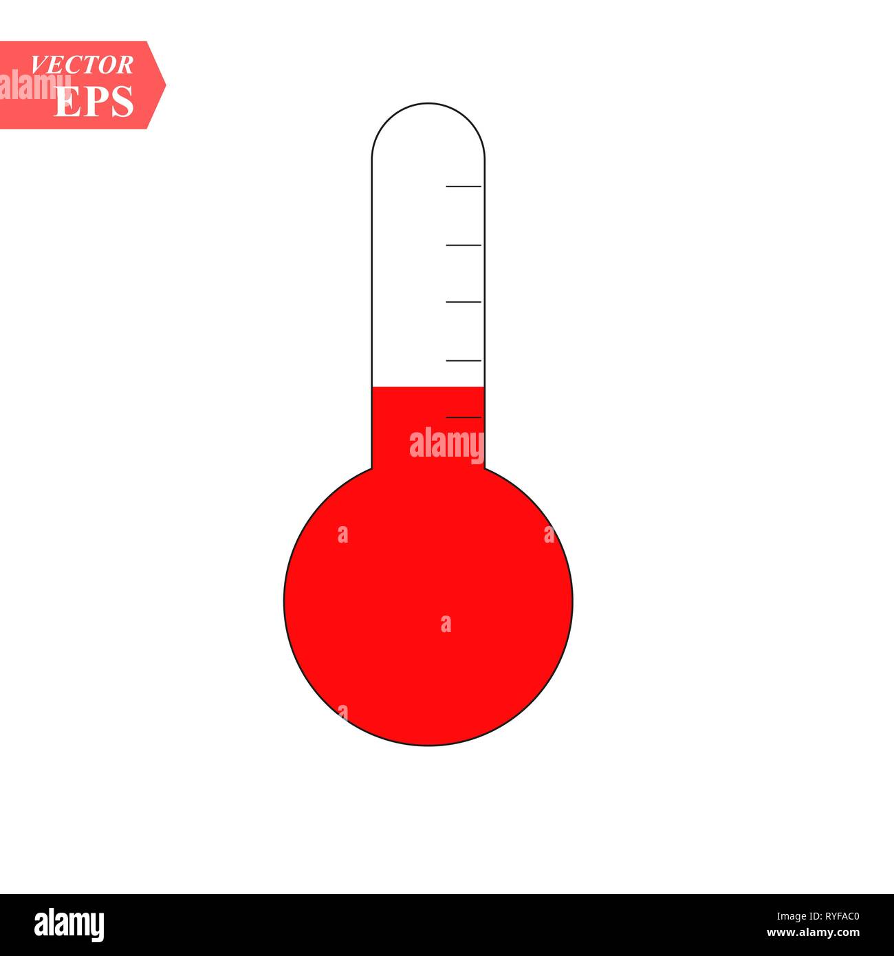 temperature thermometer icon-mercury illustration-temperature isolated ...