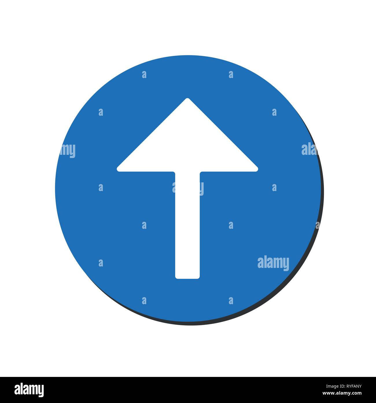 Up Arrow Icon Blue