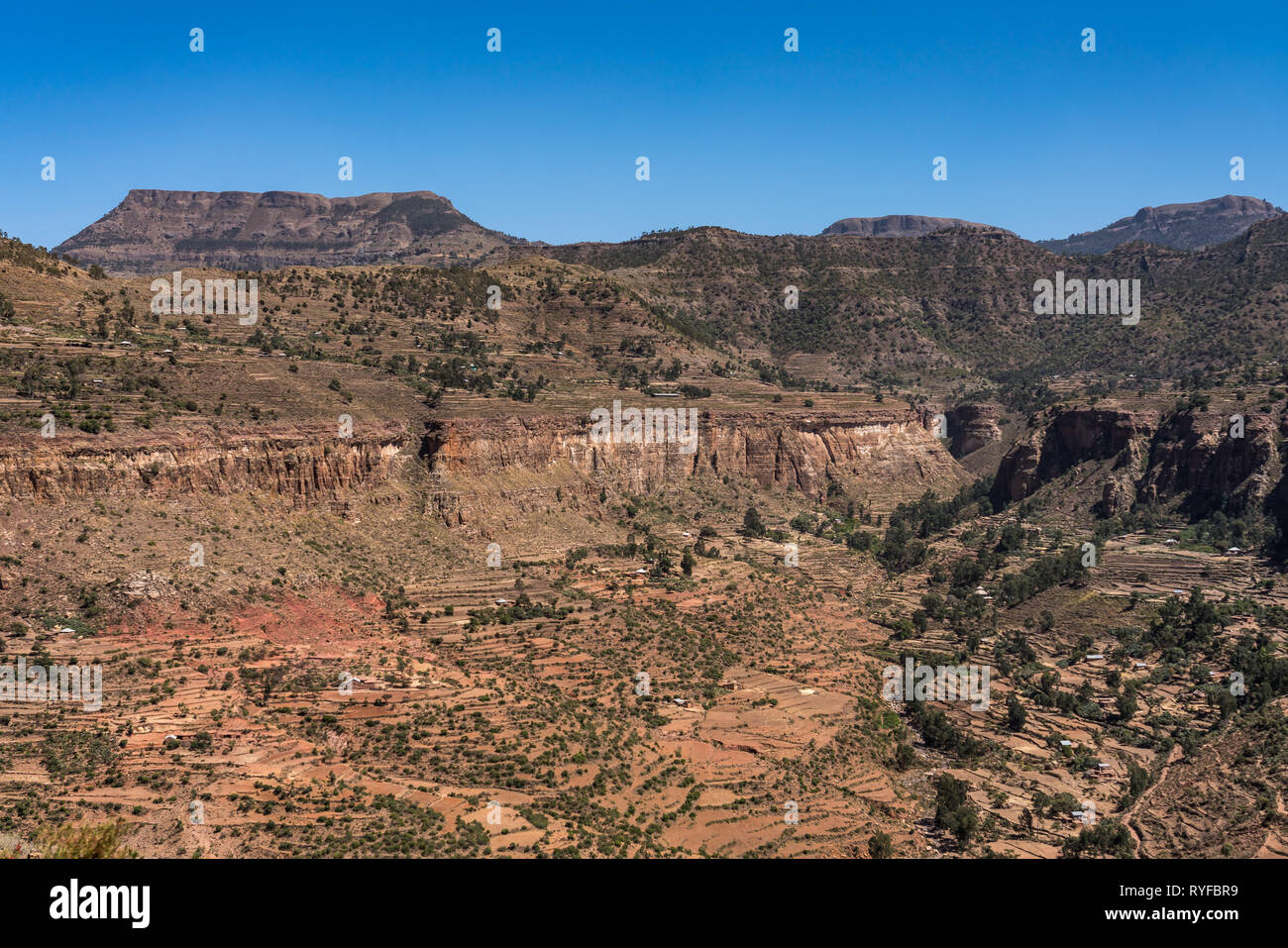 Landscape in Gheralta in Tigray, Northern Ethiopia Stock Photo - Alamy