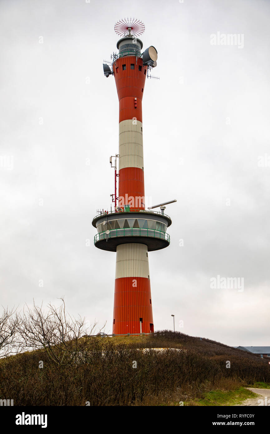 North Sea Island Wangerooge, the new lighthouse on the North West Coast ...