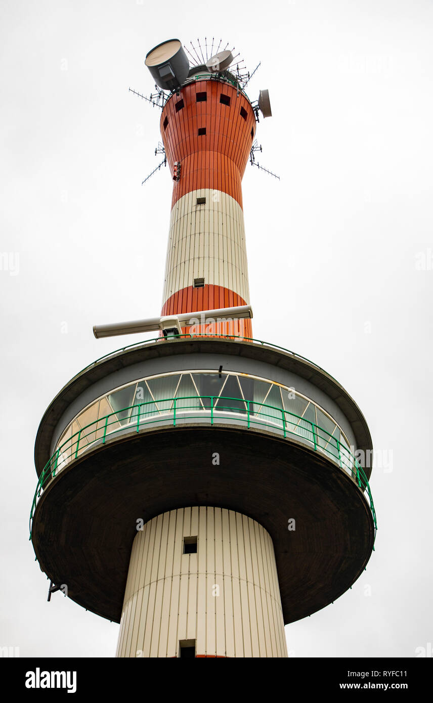 North Sea Island Wangerooge, the new lighthouse on the North West Coast ...