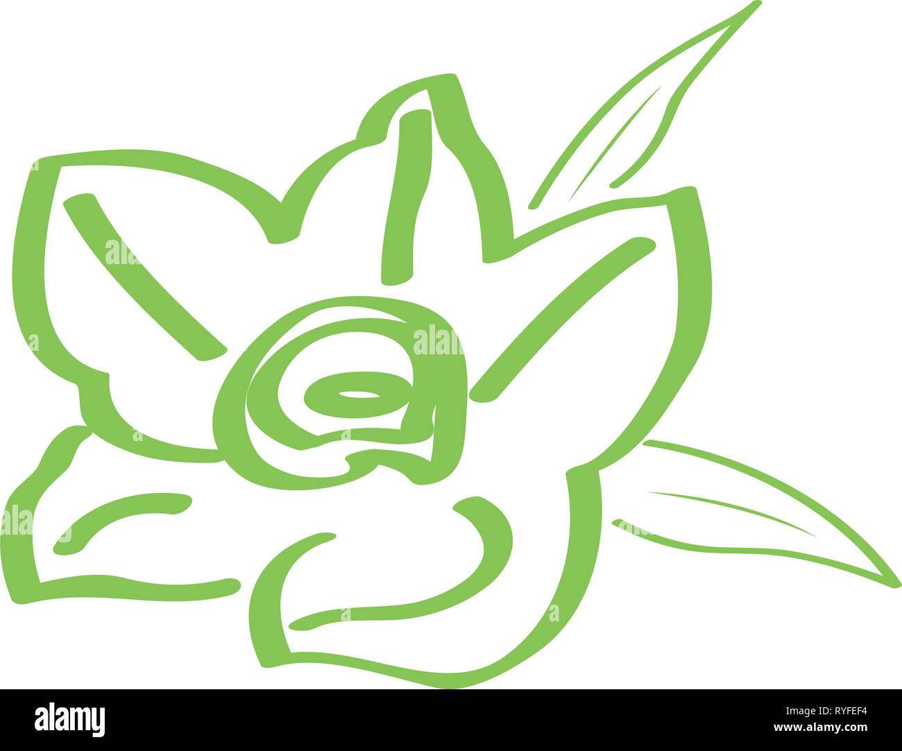 Isolated flower icon Stock Vector Image & Art - Alamy