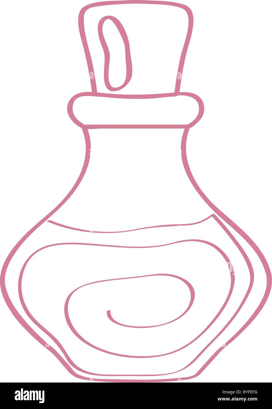 Woman spray bottle perfume Stock Vector Images - Alamy