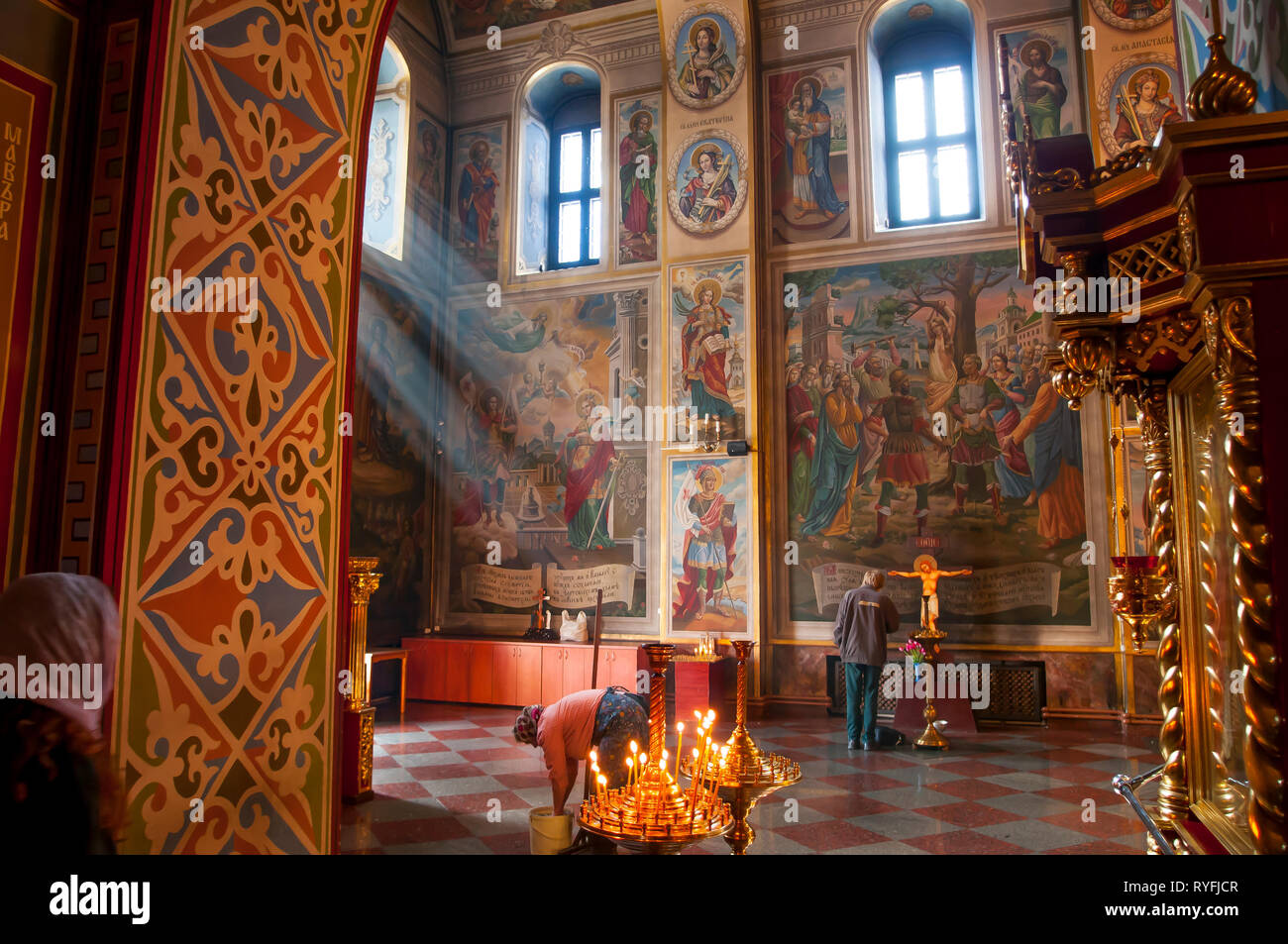 Decorative Interior of St. Michael's Golden-Domed Monastery Kiev ...