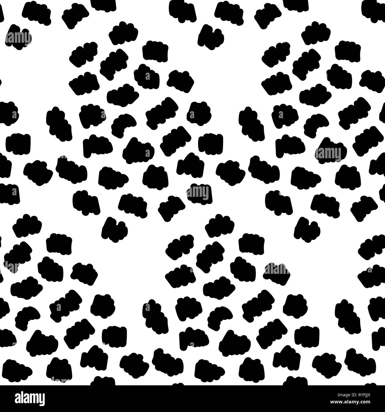 Seamless spot abstract black background. Modern Vector design Stock ...