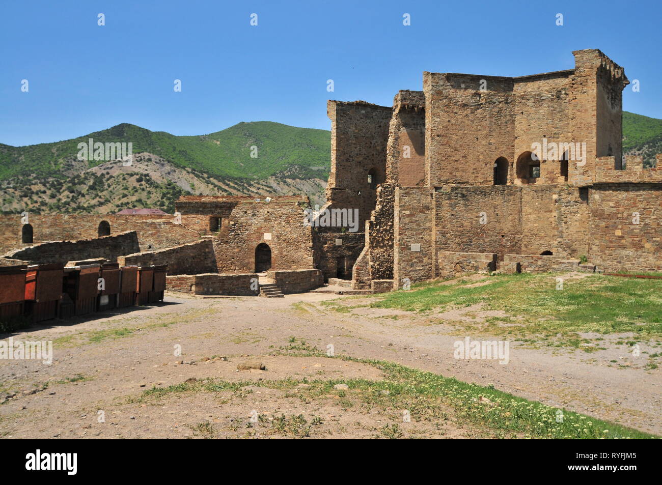 Sudak, Ukraine, May 2011. (Sudac or Sudagh) Genoese fortress Stock ...