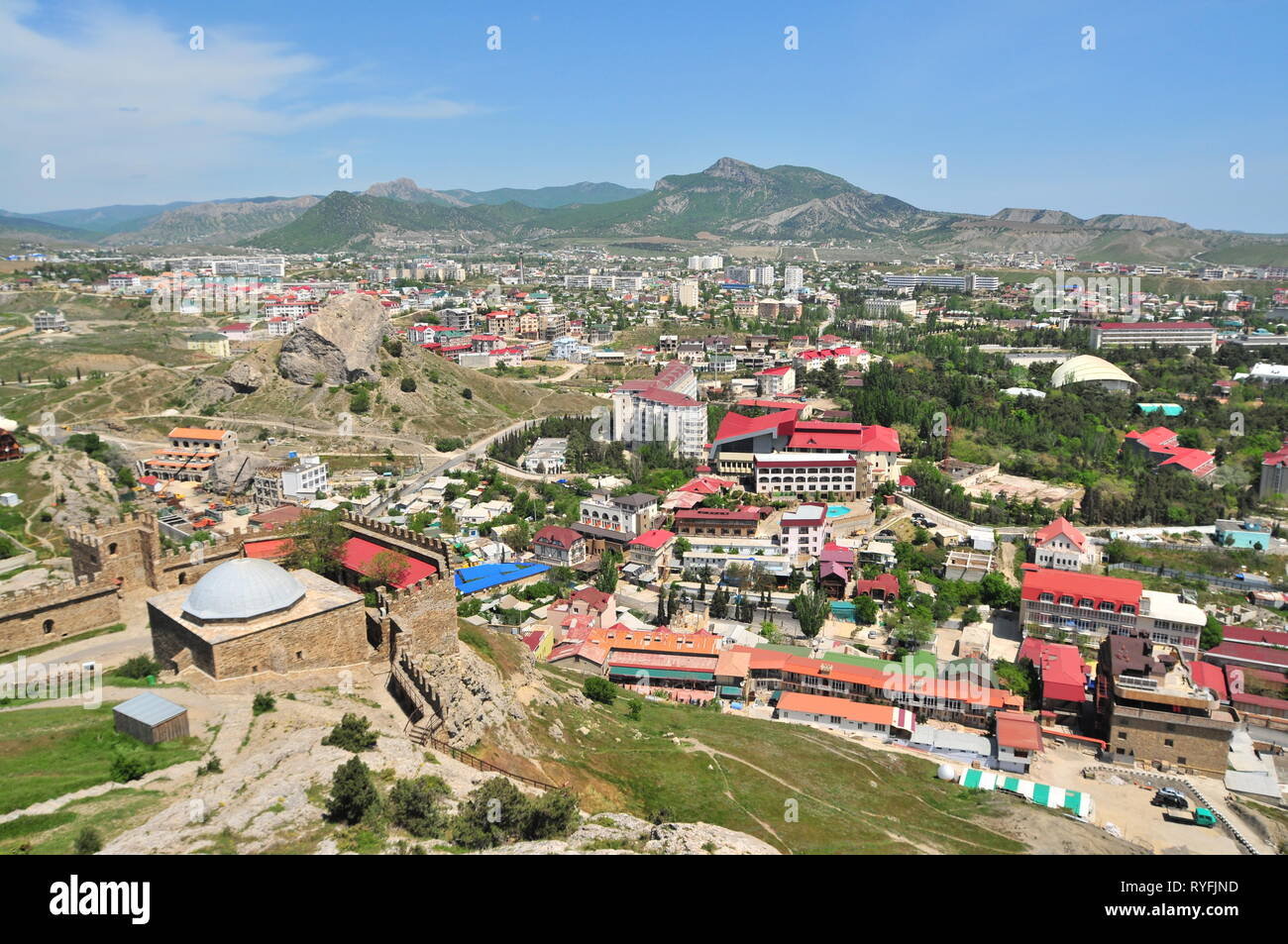 Black Crimea Sudak Ukraine Coast Sea Stock Photos & Black Crimea Sudak ...