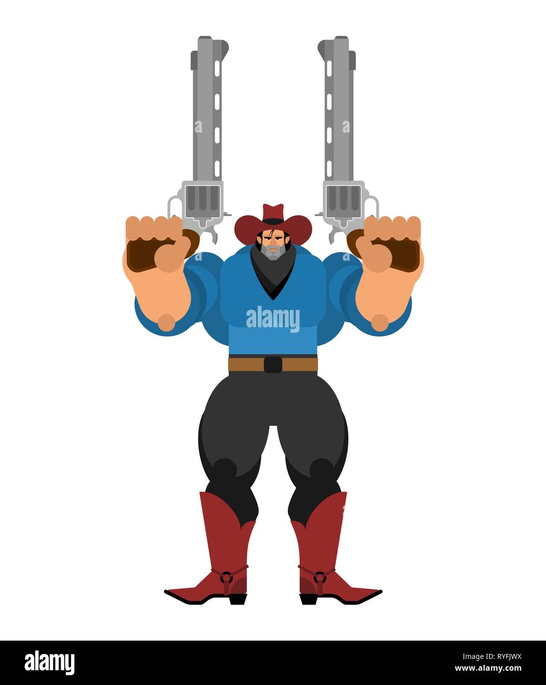 Western gunslinger Stock Vector Images - Alamy